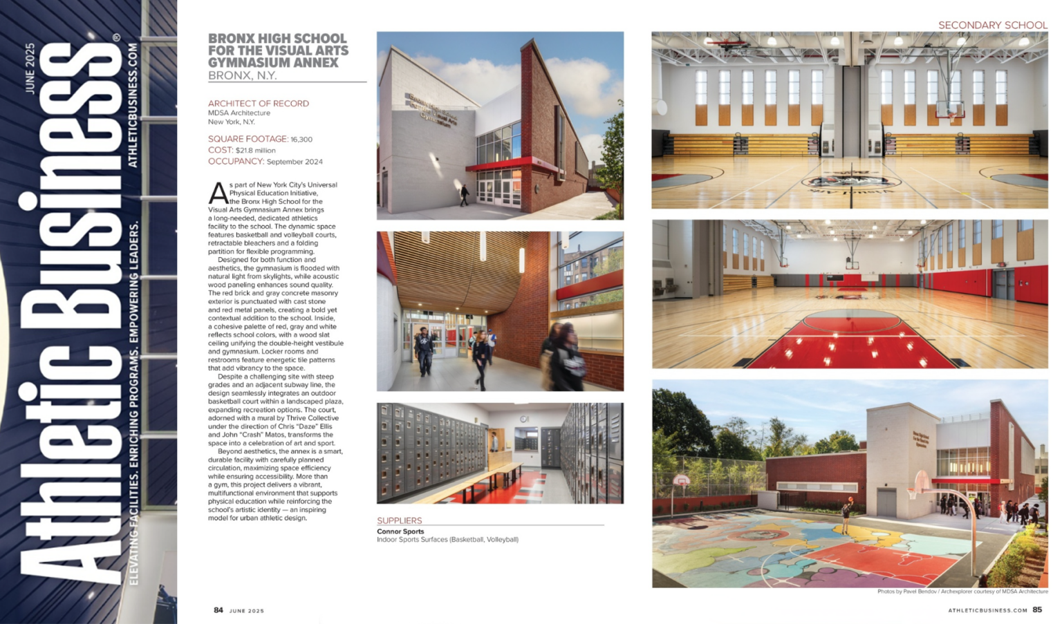 Bronx High School for the Visual Arts Featured in Athletic Business ...